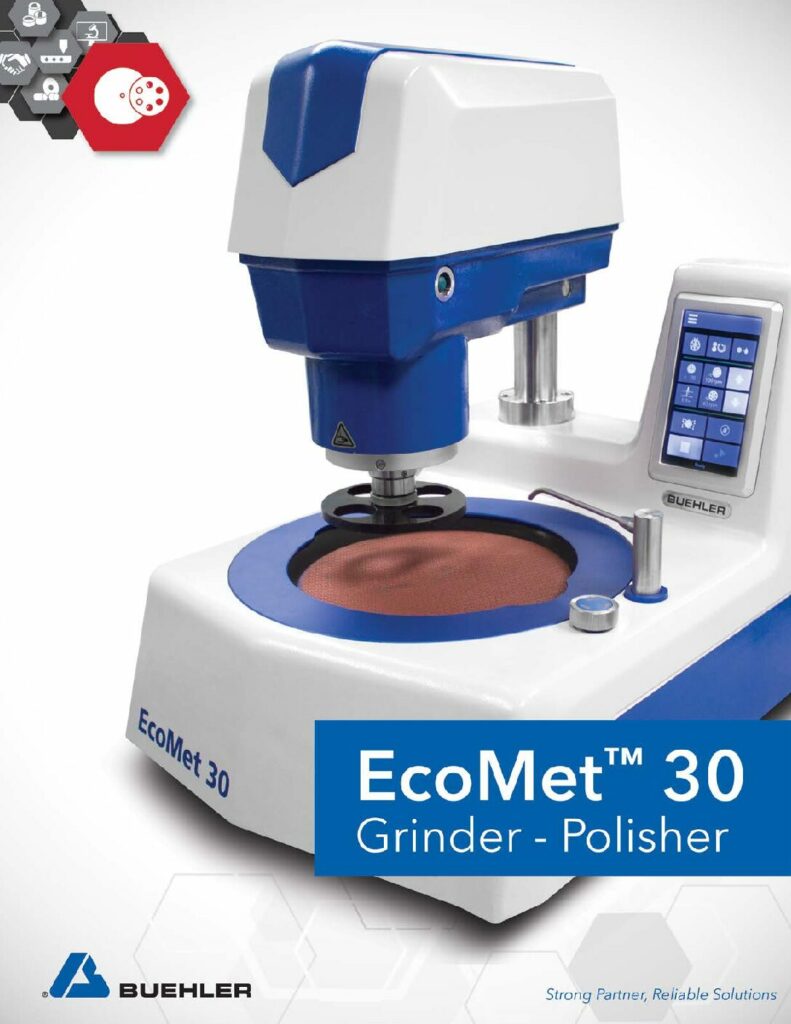 Manual Grinder Polisher Ecomet 30 - JH Technologies